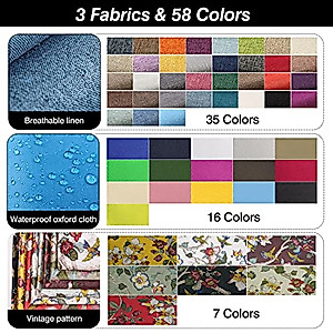 RXASC Custom Size Bench Cushion,Bench Cushions for Indoor Furniture,Non-Slip Bottom Bench Pad,Outdoor 50D Thickened Foam Furniture Cushion for Long Chair Seat Pad for Patio Porch Swing Garden