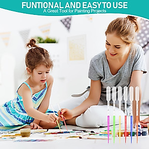 moveland 120PCS 5ML Plastic Transfer Pipettes, Disposable Graduated Pipettes, Clear Dropper for Essential Oils, Water Testing, Lab, DIY Art