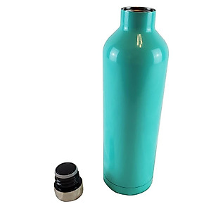 Winesulator Stainless Steel Double Wall Insulated Travel Wine Growler 24oz (Teal)