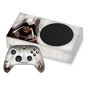 Head Case Designs Officially Licensed Assassin's Creed Ezio II Graphics Matte Vinyl Sticker Gaming Skin Decal Cover Compatible with Xbox Series S Console and Controller Bundle