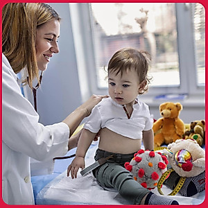 COVID-19 Educational Super Soft Microbe Plush - 10'' Inch Size - Novelty Plushy Toy - SARS-CoV-2 Molecule Stuffed Animal, Gray