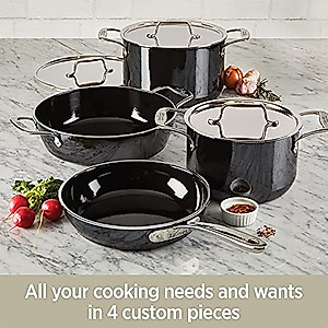 All-Clad FUSIONTEC Natural Ceramic with Steel Core Universal Pan, 4.5 quart, Onyx