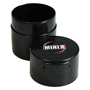 Minivac - 10g to 30 grams Vacuum Sealed Container - Black