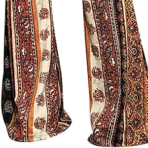 Pant Big and Tight-Fitting Bell-Bottom Summer Retro Hip Spring Women Womens Pants Color Casual Tie Waist Yoga Pants Orange