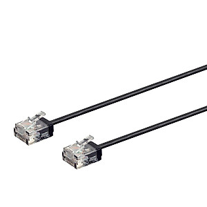 Monoprice Cat6 Ethernet Patch Cable - Snagless, 550MHz, UTP, 32AWG, 0.5 Feet, Black - Micro SlimRun Series