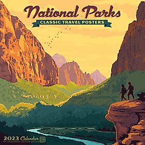 National Parks Art 2023 Wall Calendar