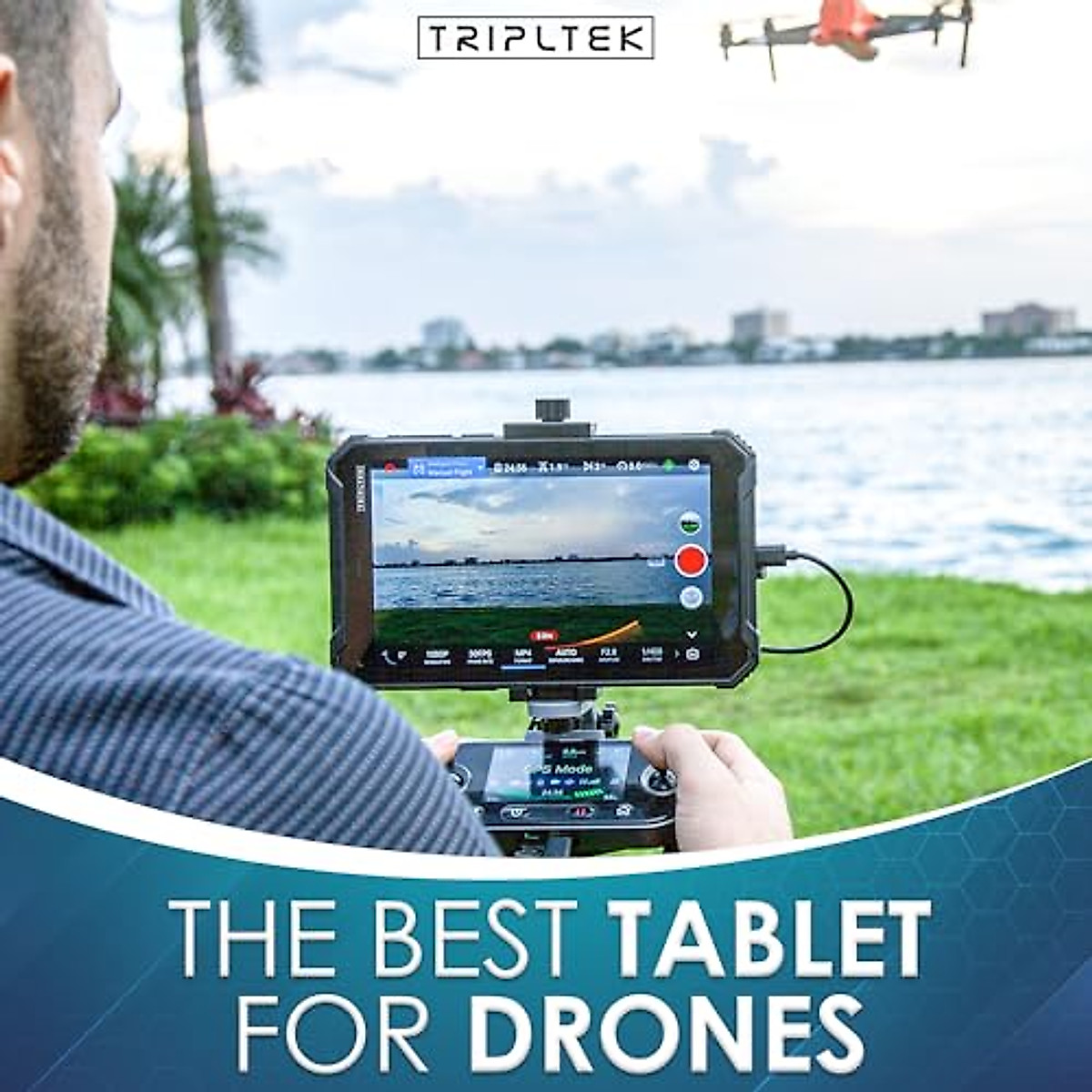 TRIPLTEK 8" PRO (4G LTE, 256GB) Ultra Bright 1200 nits, 8GB RAM, Android 10, Long Battery Life 12200mAh, Rugged Military Construction, Waterproof IP68, Brightest Tablet/Phone on The Market