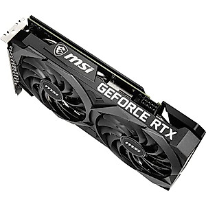 Gigabyte MSI Gaming GeForce RTX 3060 Ti LHR 8GB GDRR6, 256-Bit, HDMI/DP, Nvlink, Torx Fan 3, Ampere Architecture OC Graphics Card (RTX 3060 Ti Ventus 2X 8G OCV1 LHR)