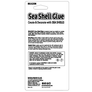 BEACON Sea Shell Glue for Creating and Decorating with Shells, Wood, Metal, Ceramic, and More, 2-Ounce, 1-Pack