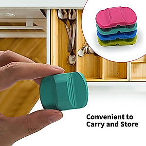 Replacement Magnetic Slide for YETI Lids, Fits 10oz, 16oz, 20oz, 26oz, 30oz Set of 4 (Light Blue Light Yellow Red Green)