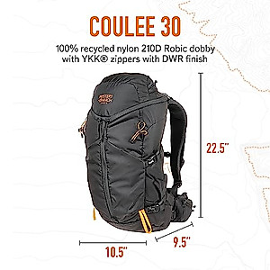 Mystery Ranch Coulee 30 Backpack - Lightweight Hiking Daypack, 30L, S/M, Black