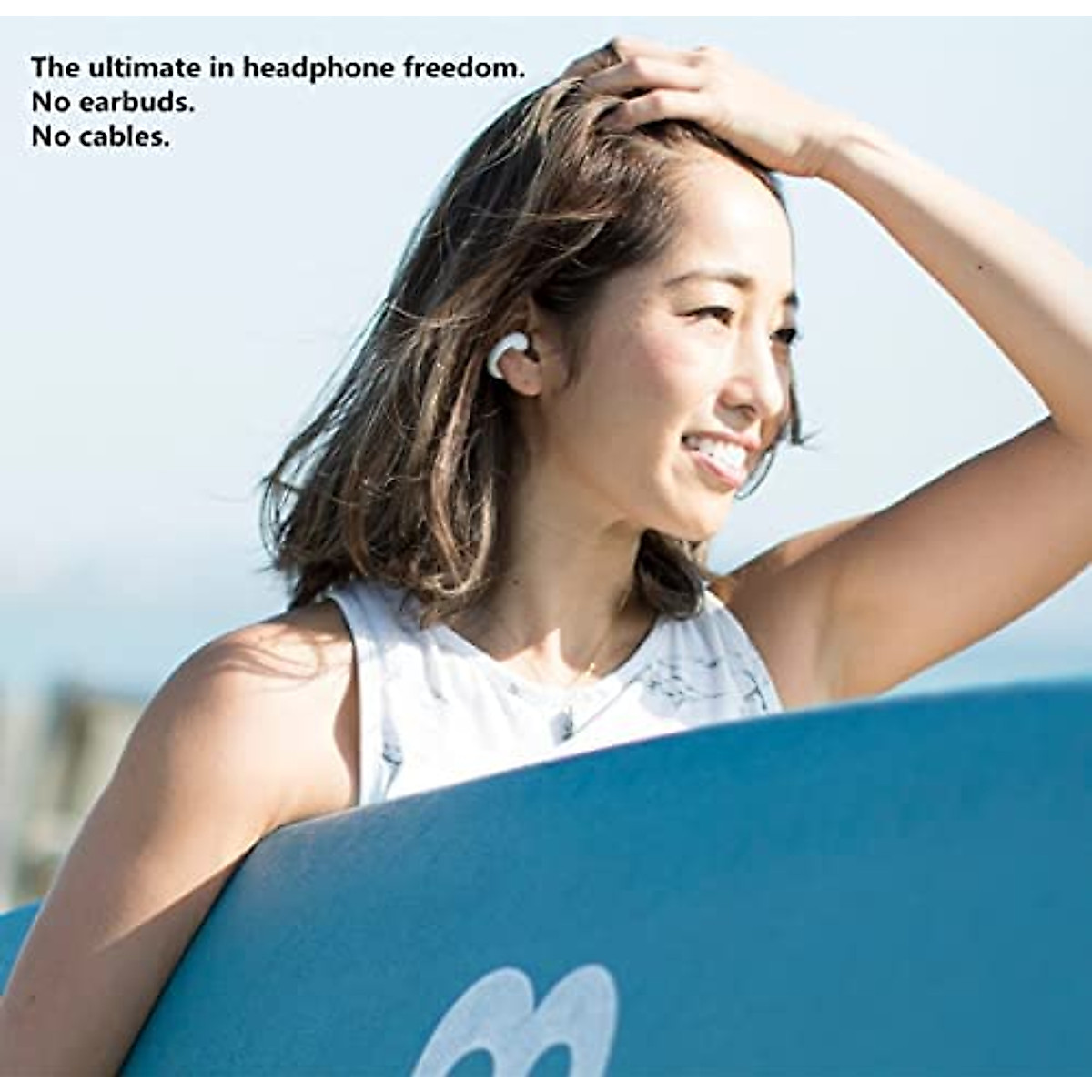 Wireless Bluetooth Earphones TWS Ear Hook Headset Sport Earbuds Upgrade Pro for Ambie Sound Earcuffs 1:1 Earring (Black)