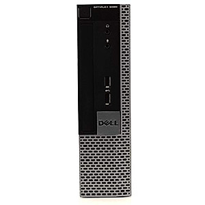 Dell OptiPlex 9020 Ultra Small Space Saving PC Desktop Computer, Intel Quad Core i5, 8GB RAM, 512GB SSD, Windows 10 Pro, New 16GB Flash Drive, Wireless Keyboard & Mouse, DVD, WiFi (Renewed)