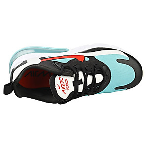 Nike Womens Air Max 270 React Running Trainers DA4288 Sneakers Shoes (UK 4.5 US 7 EU 38, Black Chile red Bleached Aqua 001)