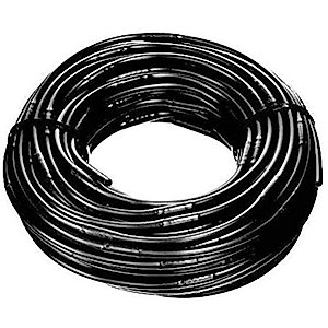 (100' ft Roll) Drip Irrigation Line 1/4" Tubing Roll, 6" Emitter Spacing .52 GPH, Color Black (.170 ID x 240 OD) - Will Work from Gravity Feed (100' Foot Roll)