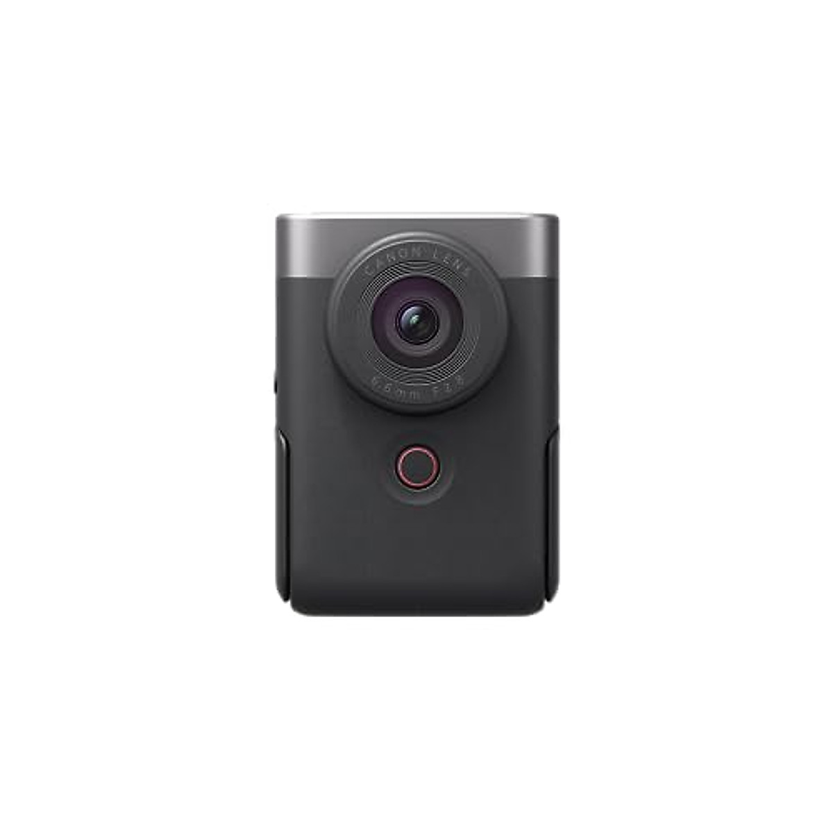 Canon PowerShot V10 Vlog Camera for Content Creators, 19mm Wide-Angle Lens, 1" CMOS sensor, 4K Video, Face-tracking, Built-in Microphone, Image Stabilization, Webcam, Live Streaming, Silver