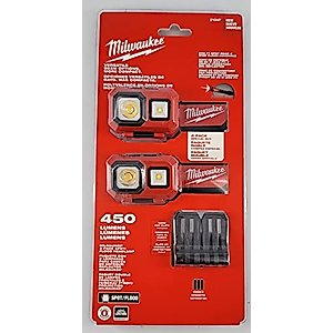 Milwaukee 450 Lumens LED Spot/Flood Headlamp (2-Pack)