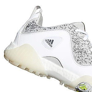 adidas Men's CodeChaos 21 Primeblue Spikeless Golf Shoes, Footwear White/Grey Four/Grey Two, 9.5
