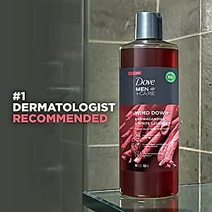 DOVE MEN + CARE Face + Body Wash For Men Wind Down Ashwagandha + White Lavender 18 oz 4 Count
