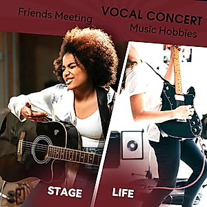 OTraki Electric Guitar Cable 10ft 2 Pack 1/4 Inch TS Instrument Cable Pack Straight to Right Angle Bass Amp Guitar Cord 3 Meter for Keyboard Woven Tweed with 6.35mm Gold Plated Plug Red + Green