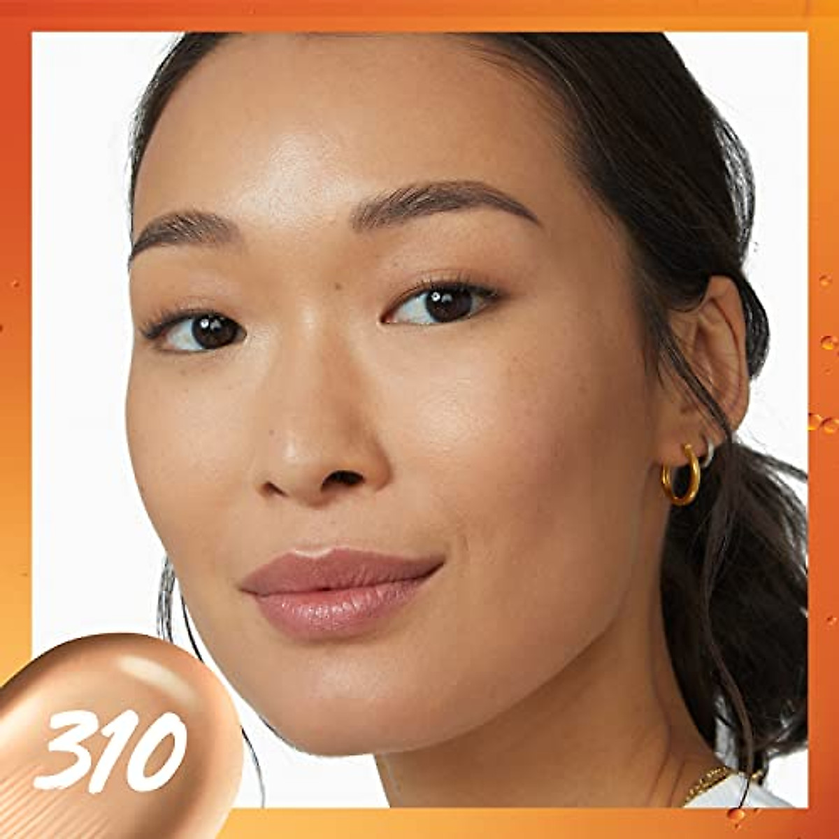 Maybelline Super Stay Up to 24HR Skin Tint, Radiant Light-to-Medium Coverage Foundation, Makeup Infused With Vitamin C, 310, 1 Count