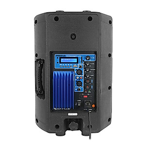 Rockville RPG10BT V2 10" Powered 600W DJ PA Speaker Bluetooth/Wireless/Remote/EQ, 10”, Black