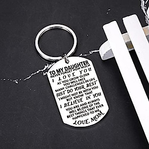 Inspirational Birthday Back to School Gifts Keychain for Women Teenage Girls Daughter Gifts from Mom Stocking Stuffers for Teens Her Adult Women Christmas Birthday Coming of Age Gradation Wedding Gift