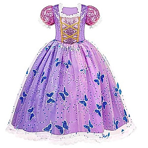 Meland Princess Dresses for Girls - Light Up Princess Costume for Little Girls, Halloween Costumes for Girls Toddler Age 3-8