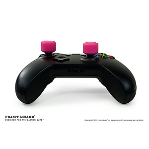 AceShot Thumb Grips (8pc) for Xbox One (Series X, S) & Steamdeck by Foamy Lizard – Sweat Free 100% Silicone Precision Raised Antislip Rubber Analog Stick Grips For Xbox One Controller (8 grips) PINK