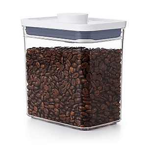 OXO Steel POP Coffee Container with Scoop (1.7 Qt) Good Grips POP Container (1.7 Qt) | Airtight Coffee and Food Storage