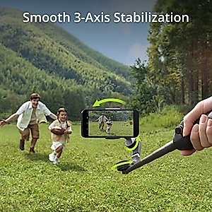 DJI Osmo Mobile 6 Gimbal Stabilizer for Smartphones, 3-Axis Phone Gimbal, Built-In Extension Rod, Object Tracking, Portable and Foldable, Vlogging Stabilizer, YouTube TikTok, Slate Gray