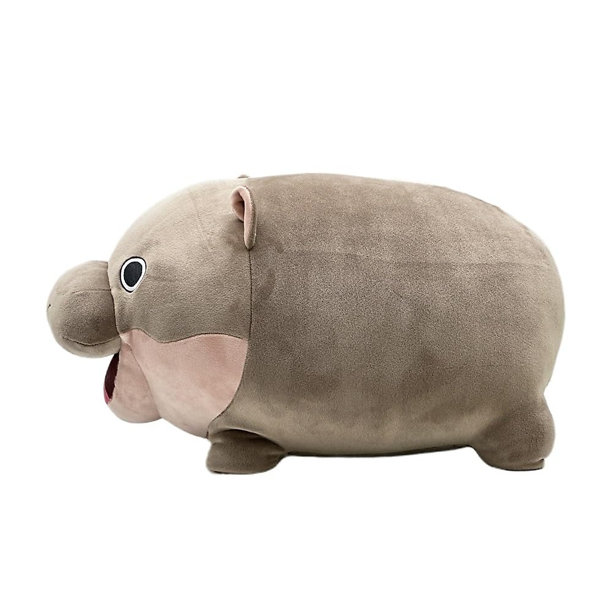2024 Moo Deng Hippo Plush, 16" Cute Pygmy Hippo Plushie Toy for Fans Gift, Soft Baby Hippopotamus Stuffed Animal Pillow for Kids and Adults