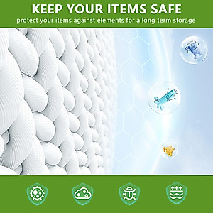 BAMCOO Vacuum Storage Bags with Electric Pump, 8 Pack (4 Jumbo 4 Large Vacuum Seal Bags for Clothing) Storage Bags Vacuum Sealed Bags for Travel, Luggage, Bedding, Blankets