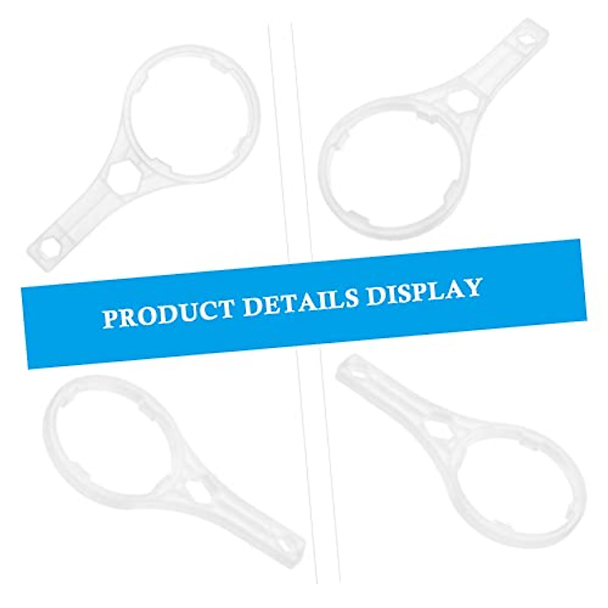 ULTECHNOVO Tools 10pcs 10 Wrench Wrenches Home Household Filtration System Wrench Under Sink Water Filter Tool Wrench Plastic White Filter Canister Spanner