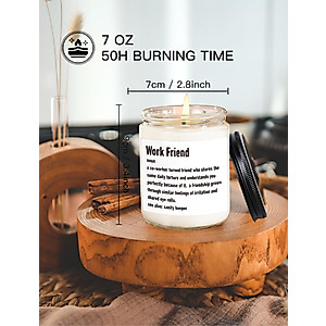 Coworker Candle, Gifts for Coworkers, Coworker Gifts for Women, Vanilla Natural Soy Wax Candle, Coworker Leaving Gifts, Going Away Goodbye Farewell Gifts for Coworkers