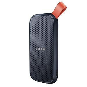 SanDisk 480GB Portable SSD, External Solid State Drive, Speeds Up to 520MB/s, External NVMe Solid State Drive, Rugged SSD, Heavy Duty Rubber Hook, Grey