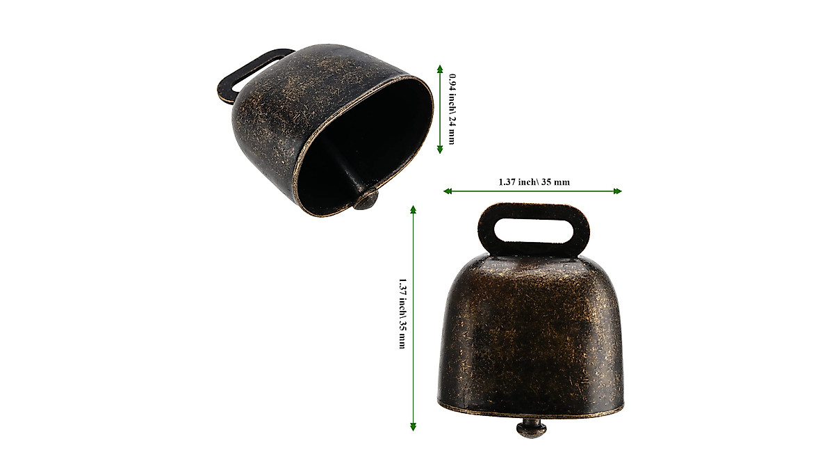 MAHIONG 25 Pack Loud Anti-Lost Cow Bells for Livestock
