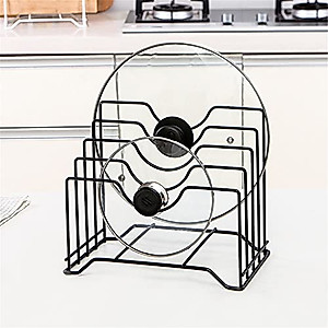 DOUBA Metal Pot Lid Rack Storage Rack Cutting Board Organizer Pot Lid Rack Stove Rack Rack Rack Storage Room