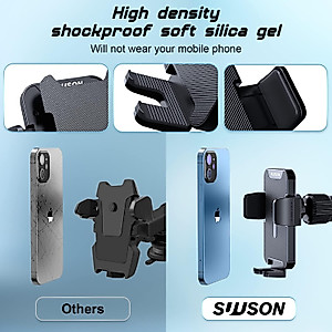 SUUSON Car Phone Holder Mount【Upgraded】-【Bumpy Roads Friendly】 Phone Mount for Car Dashboard Windshield Air Vent 3 in 1,Hand Free Mount for iPhone 14 13 12 Pro Max Samsung All Cell Phones