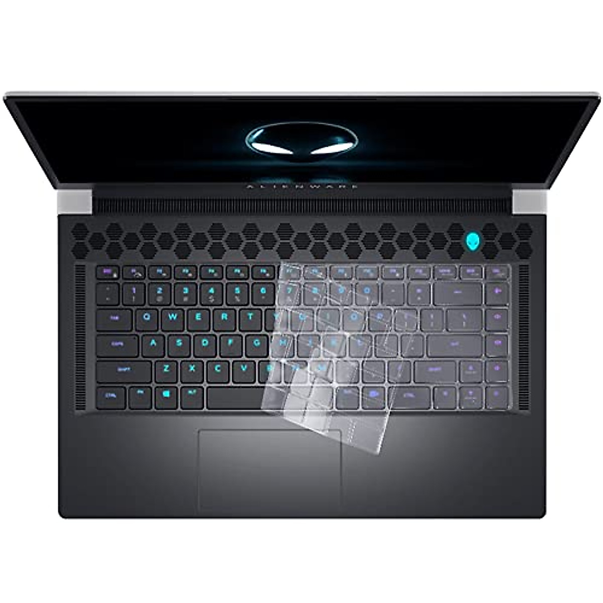 Keyboard Cover Skin for Dell Alienware m17 R5, Alienware m15 R7, Alienware M16 R1, Alienware x15 R1 R2 15.6" & x17 R1 R2 17.3", Alienware m15 R5 R6 R7 15.6", Dell G16 7630 7620 Gaming Laptop, TPU