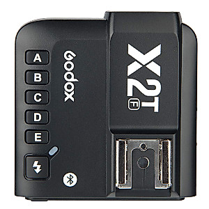 Godox X2T-F TTL Wireless Flash Trigger for Fujifilm Fuji, Bluetooth Connection, 1/8000s HSS, 5 Separate Group Buttons, Relocated Control-Wheel, New Hotshoe Locking, New AF Assist Light