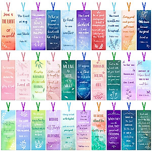 120 Pieces Bible Verses Bookmarks Watercolor Christian Bookmarks for Women Inspirational Spiritual Bible Bookmarks Christian Gifts Supplies for Women Men Book Lovers Book Club(Watercolor Style)