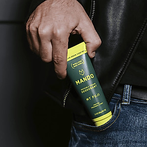 Mando Whole Body Deodorant For Men - Invisible Cream - 72 Hour Odor Control - Aluminum Free, Baking Soda Free, Skin Safe - 3 Ounce Tube (Mt Fuji)