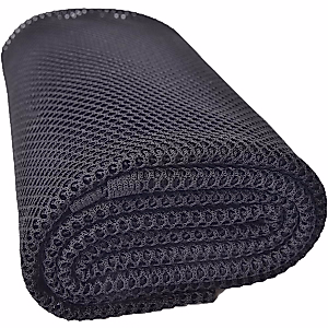 BoomSesame 150GSM Black Mesh Fabric, 40 x 82 Inch Polyester Fibre Mesh Netting Slightly Stretchy for Backpack Pocket, Straps, Netting Clothes, Netting Bag Shopping Bag and Other DIY Craft