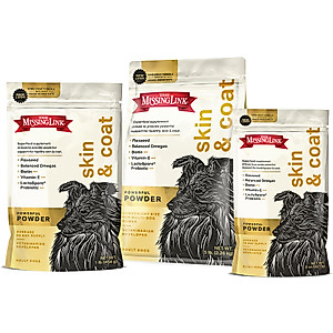 Missing Link Ultimate Skin and Coat Dog Supplement, 1 Pound each (Pack of 3)