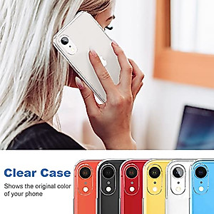 JJGoo Compatible with iPhone XR Case Clear Soft Transparent Shockproof Protective Slim Thin Bumper Phone Cover for XR - 6.1 inch
