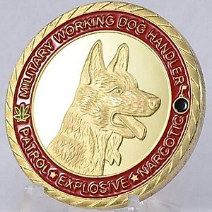 US Military K-9 Working Dog Handler Challenge Coin