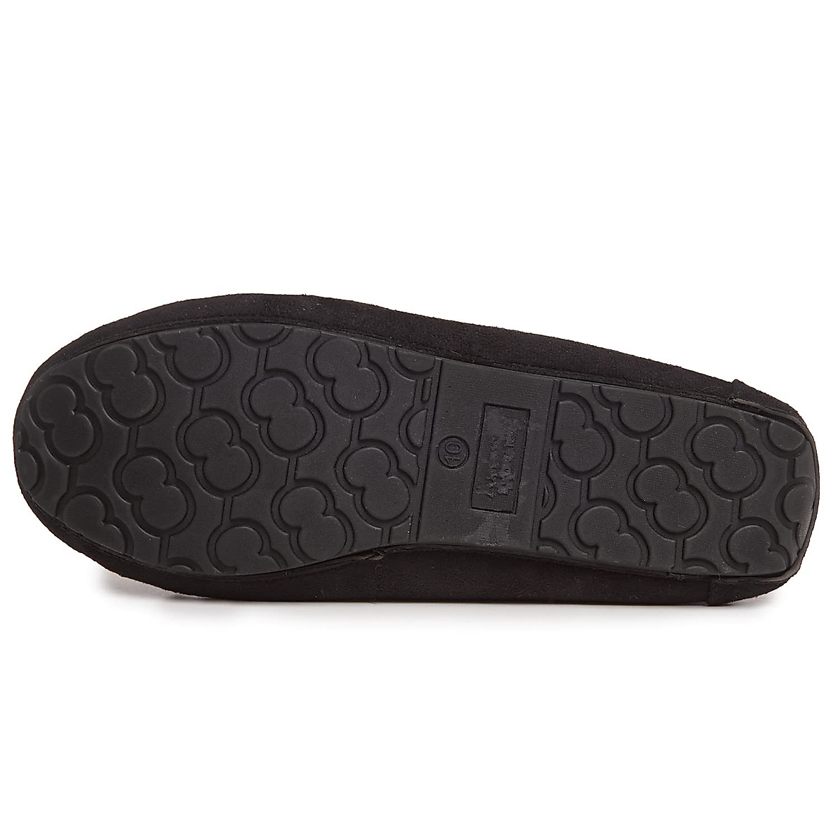 Lucky Brand Mens Micro-Suede Moccasin Slippers with Faux Sherpa Lining