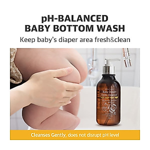 kori in J island Baby Bottom Wash - Soothing Baby Bottom Wash - Baby Diaper Wash (Hypoallergenic, Vegan Certified, pH Balanced)