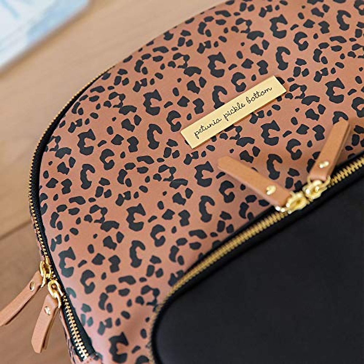 Petunia Pickle Bottom District Backpack | Baby Bag | Baby Diaper Bag for Parents | Baby Backpack Diaper Bag | Stylish, Spacious Backpack for On-The-Go Modern Moms & Dads | Shower Gift | Leopard/Black